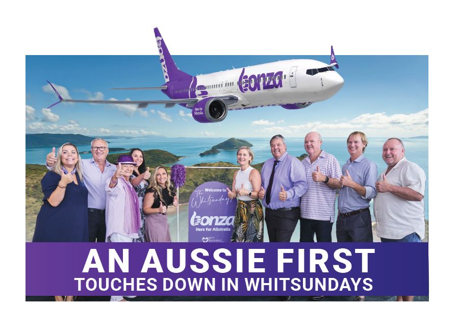 AN AUSSIE FIRST Touches Down In Whitsundays - Mackay Whitsunday LIfe