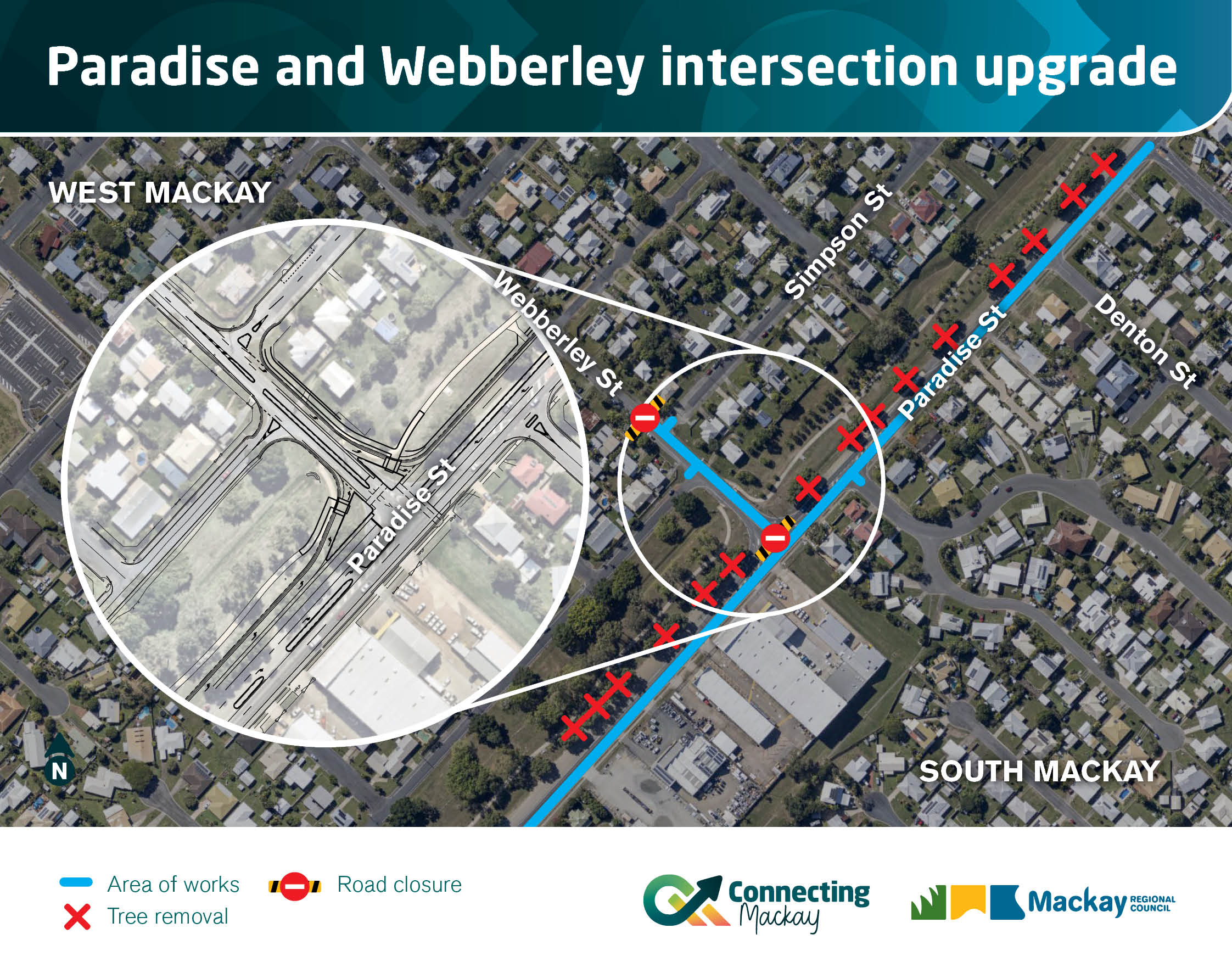 Intersection upgrades and paradise and Webberly streets - Mackay ...