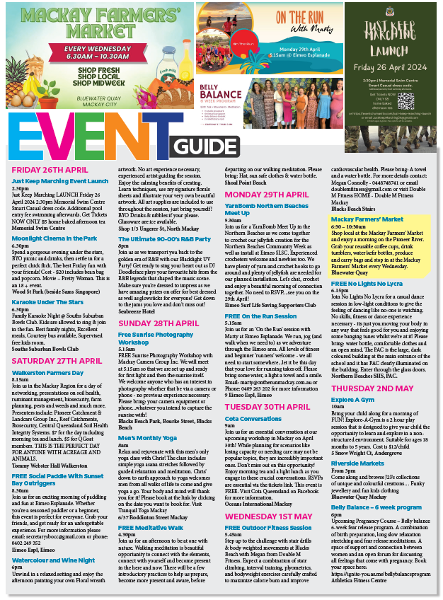 Event Guide - Mackay Whitsunday LIfe