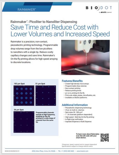 Rainmaker Data Sheet - BioDot