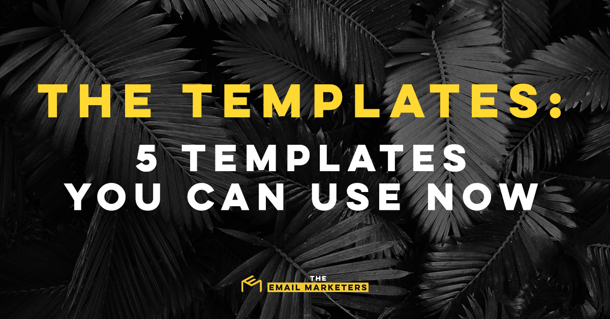 5 Sample Email Marketing Templates You Can Use Today | The Email Marketers