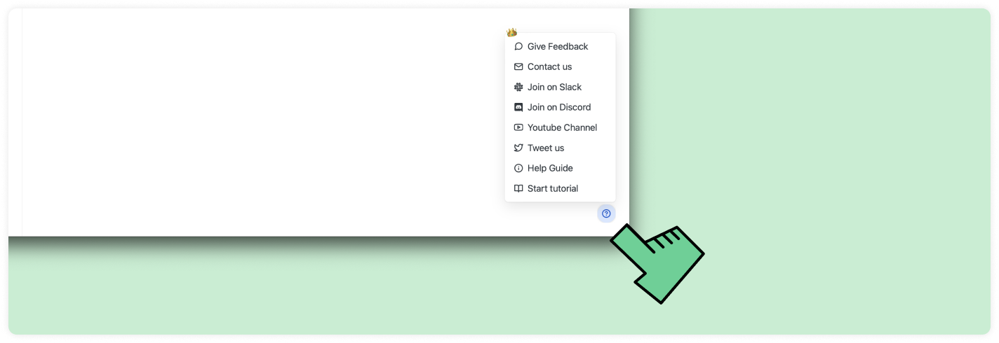 Sending Feedback | Saga Guides