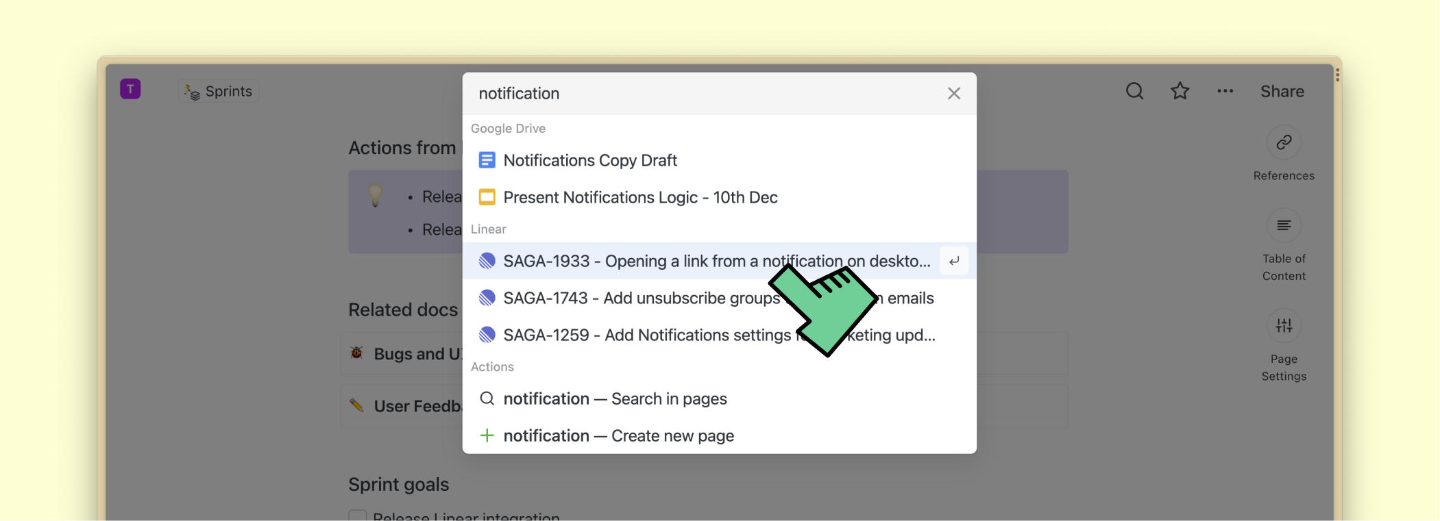 Linear Integration | Saga Guides