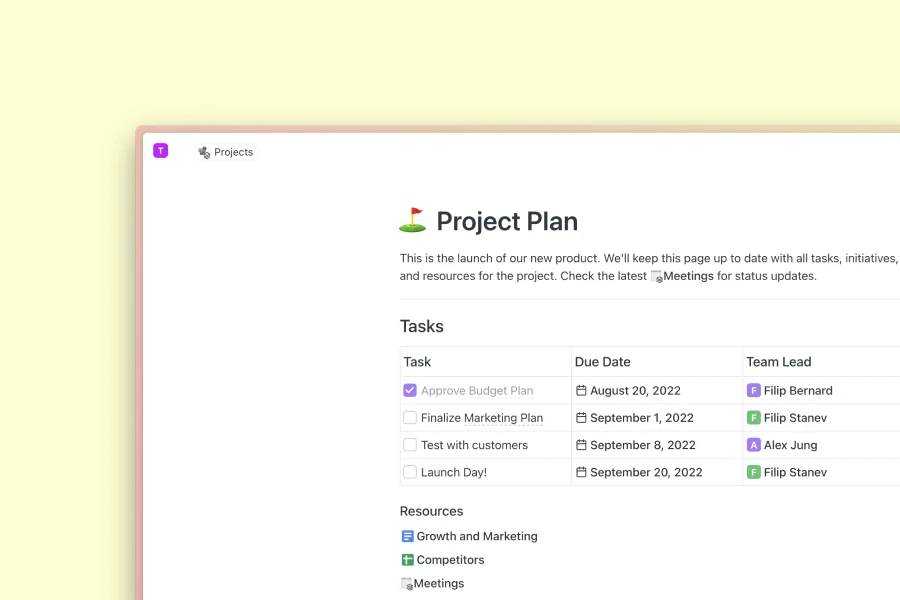 Tables | Saga Guides