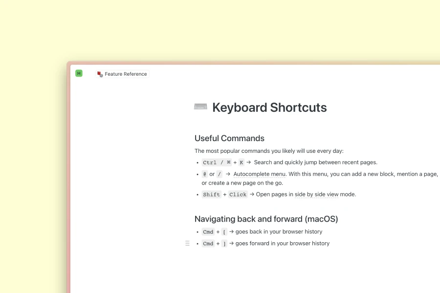 Keyboard Shortcuts | Saga Guides
