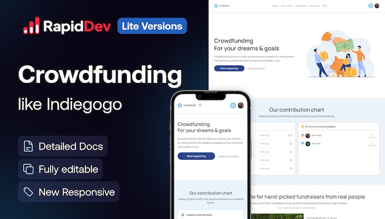 Kickstarter Lite - Growth - Webflow Ecommerce Website Template
