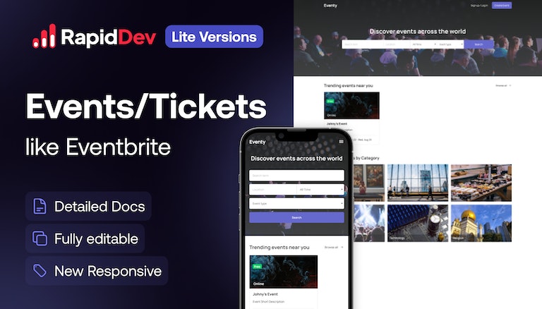 Eventbrite Lite - Growth - Webflow Ecommerce Website Template