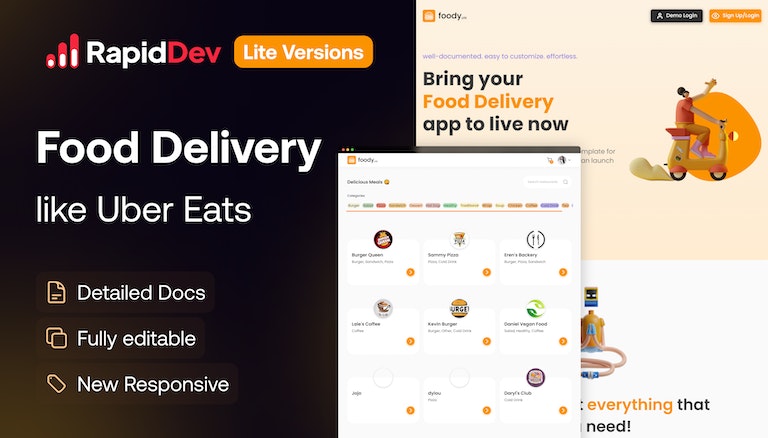 Food Delivery Template Lite (like Uber Eats) - Growth - Webflow ...