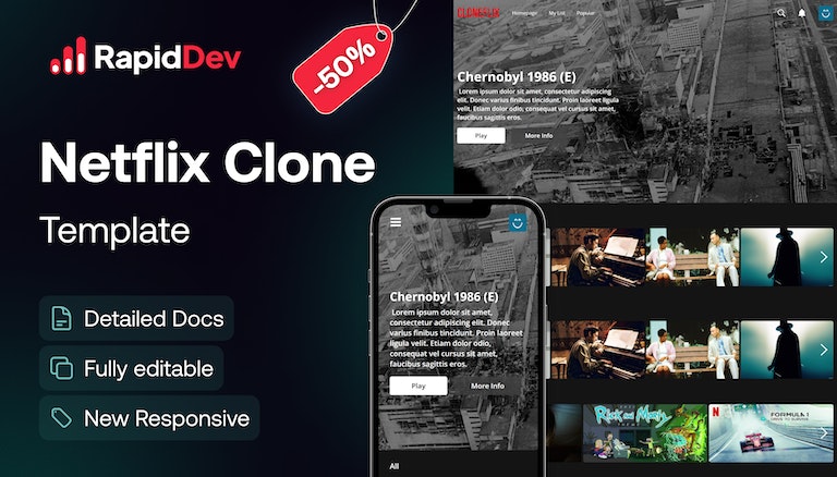 Video Streaming like Netflix - Growth - Webflow Ecommerce Website Template
