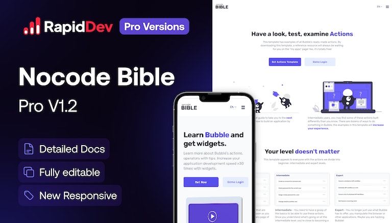 Nocode Bible - Pro V1.2 - Growth - Webflow Ecommerce Website Template