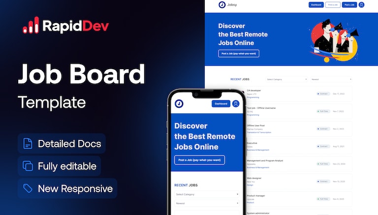 Jobsy (Indeed) - Growth - Webflow Ecommerce Website Template