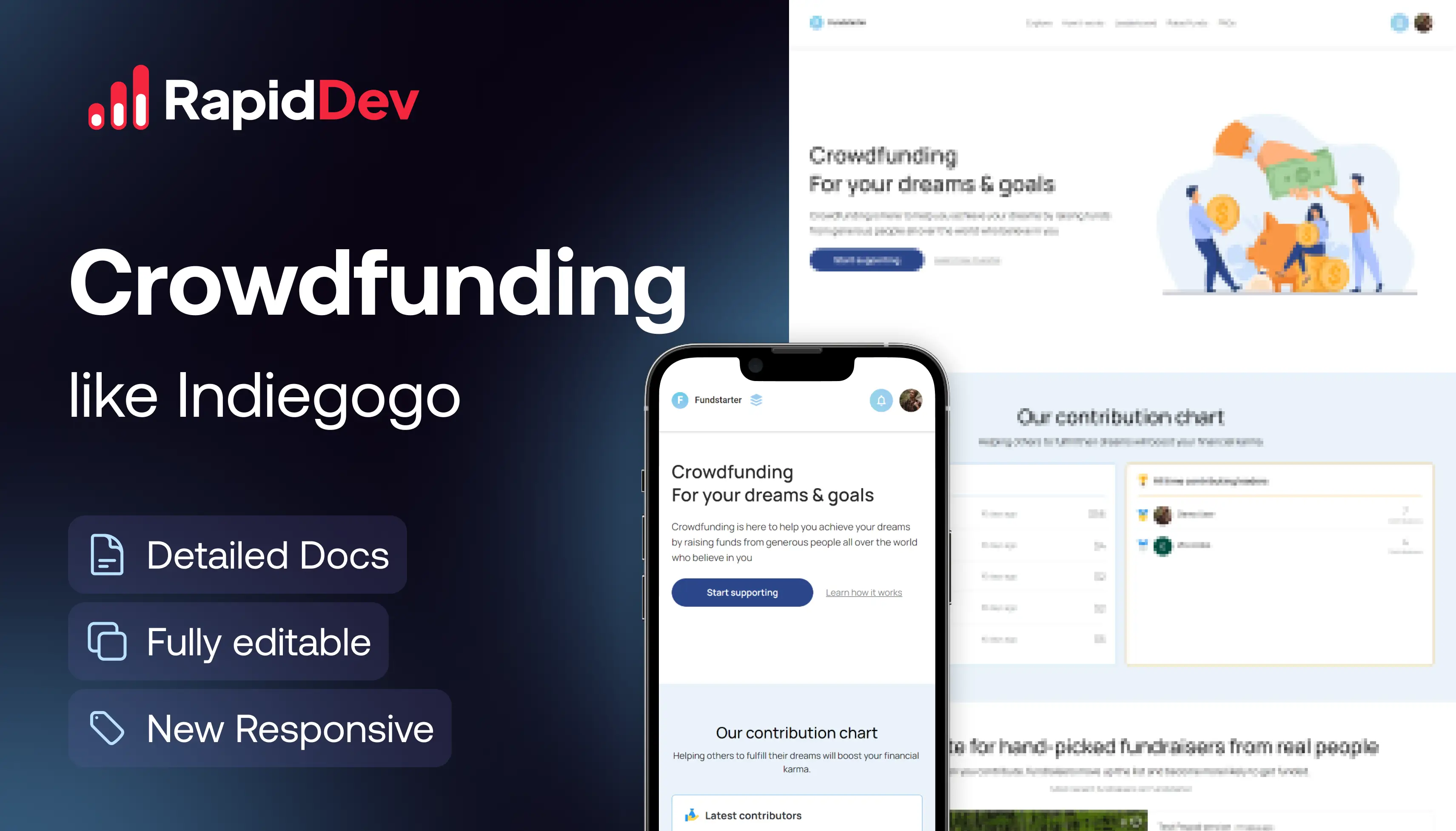 Fundstarter - Growth - Webflow Ecommerce Website Template