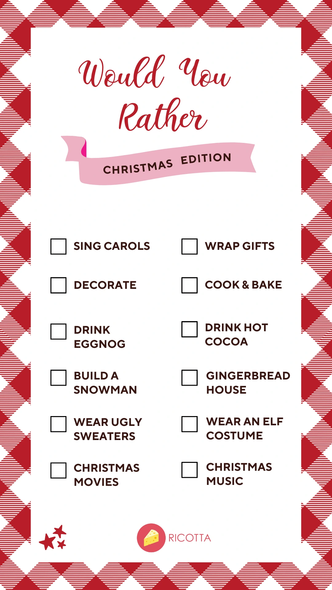 50+ Christmas Would You Rather Questions For Holiday Gatherings