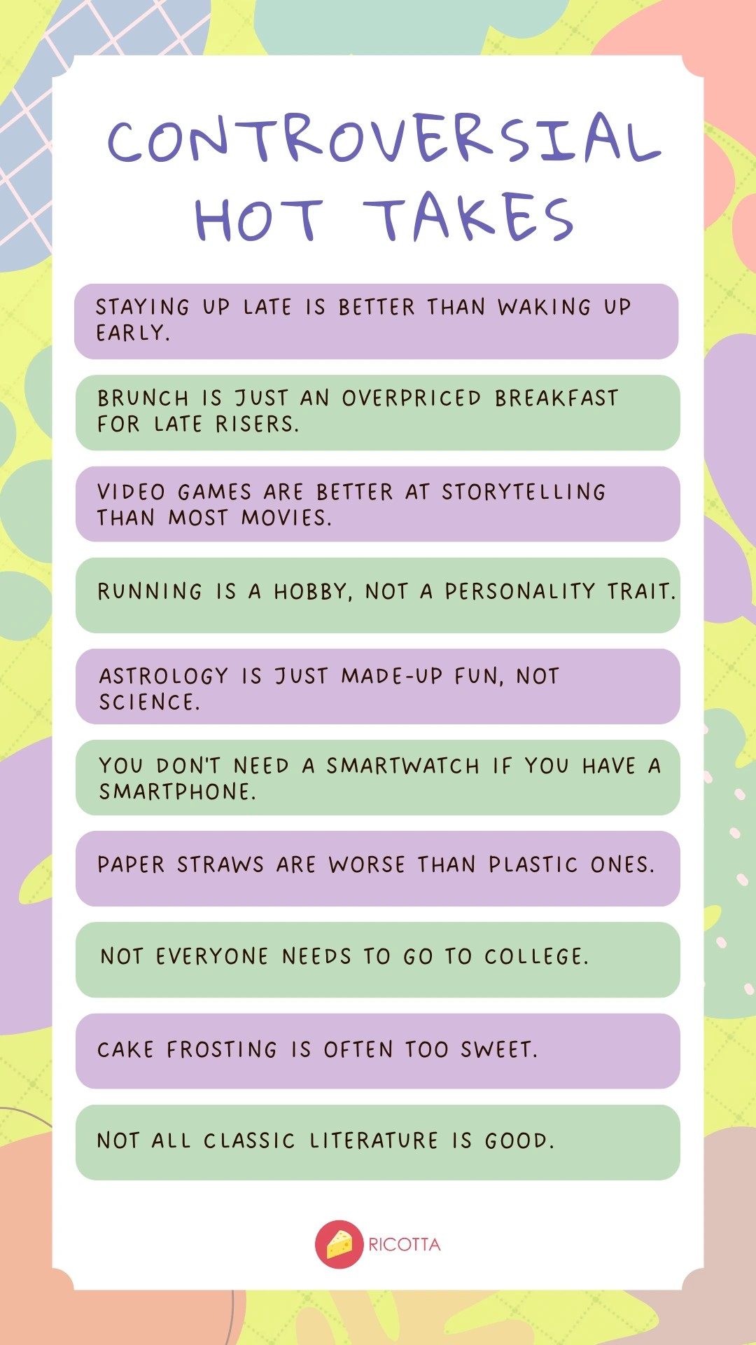 110+ Best Hot Take Examples To Start a Fiery Debate