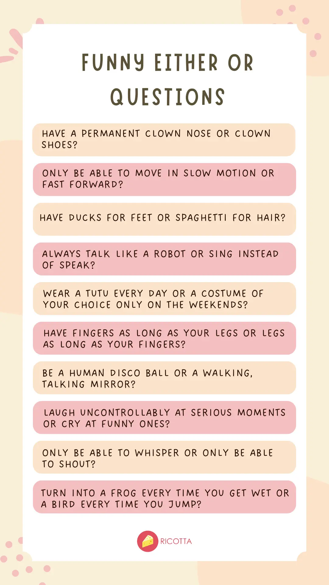 120+ Best Either Or Questions for Couples, Kids & Adults