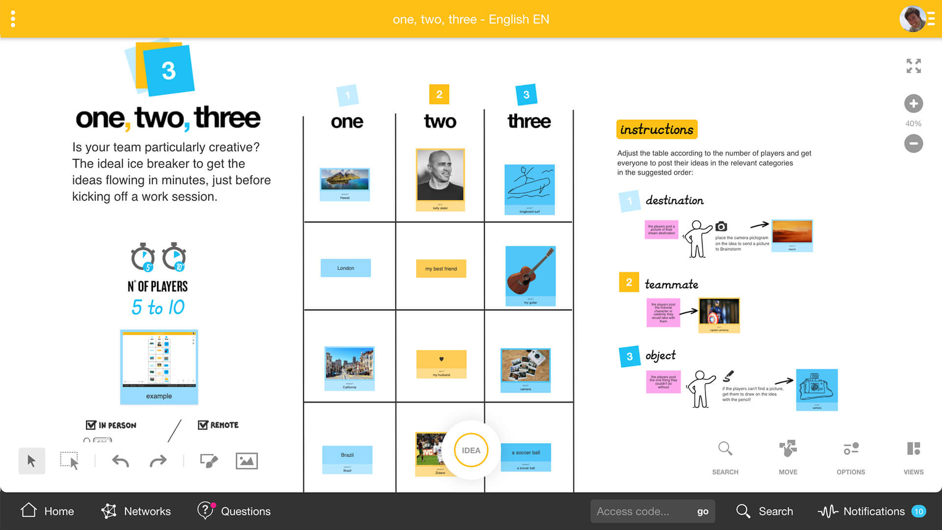 One, Two, Three: the icebreaker that awakens the team's creativity ...