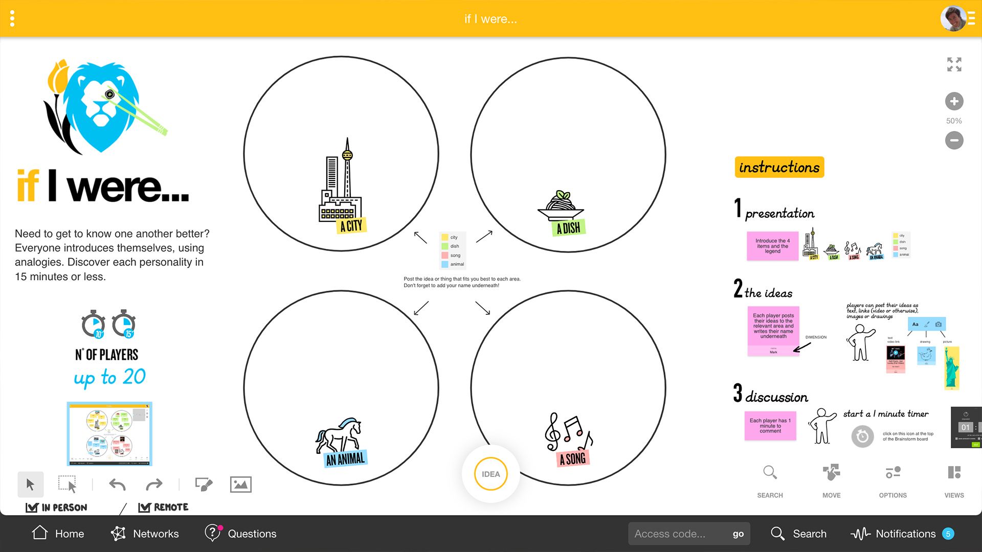 If I were...: the icebreaker that reveals your personality - Templates ...