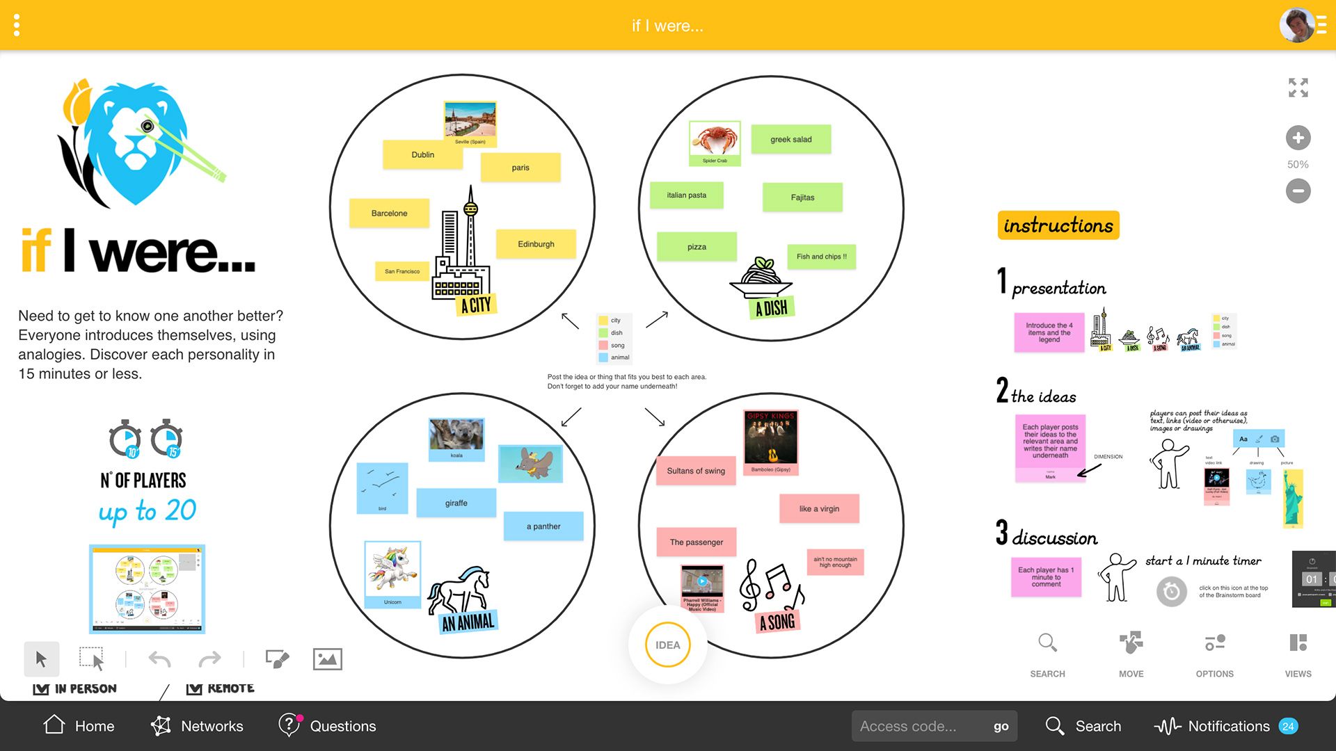 If I were...: the icebreaker that reveals your personality - Templates ...
