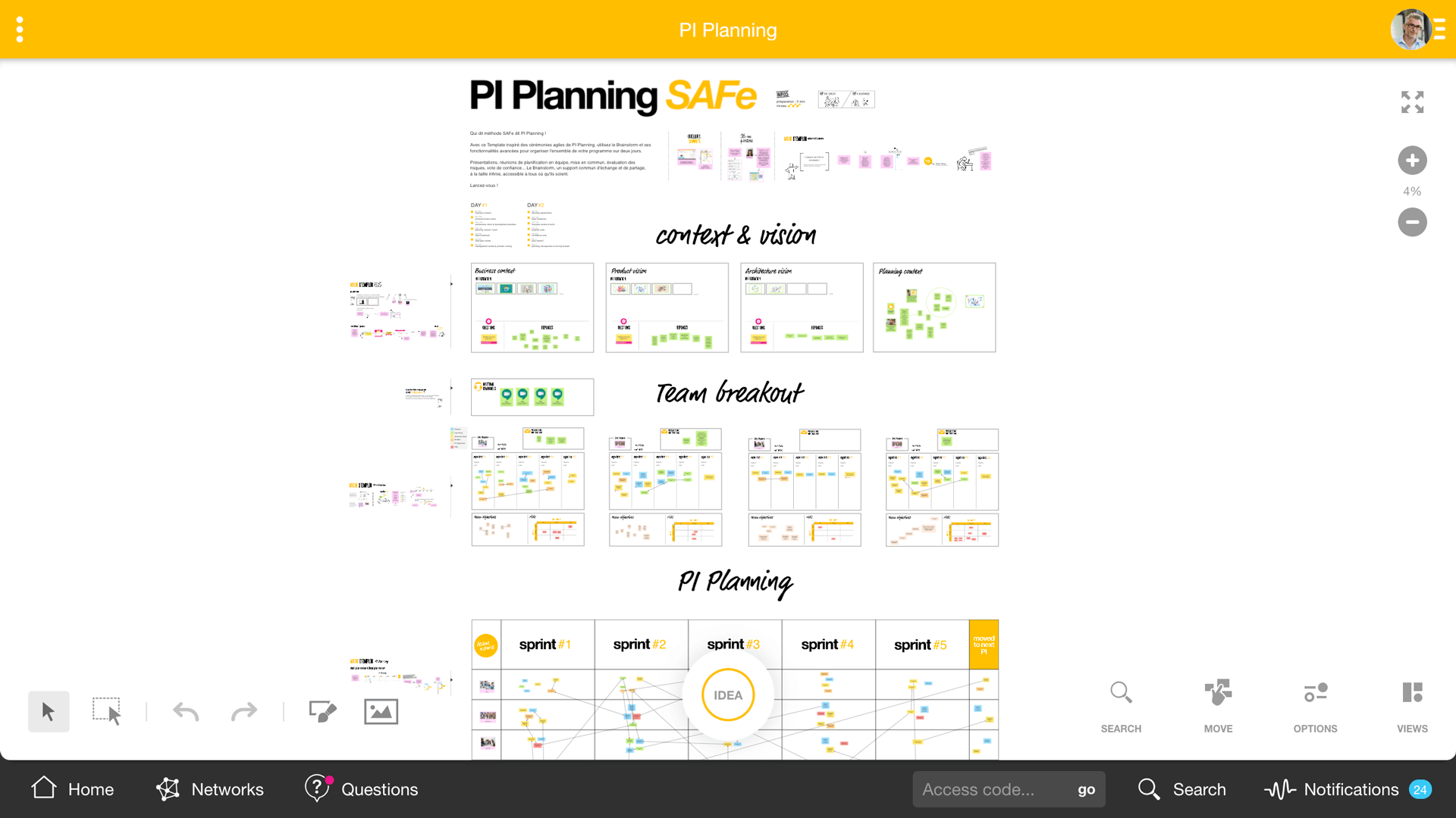 Pi Planning Template Powerpoint