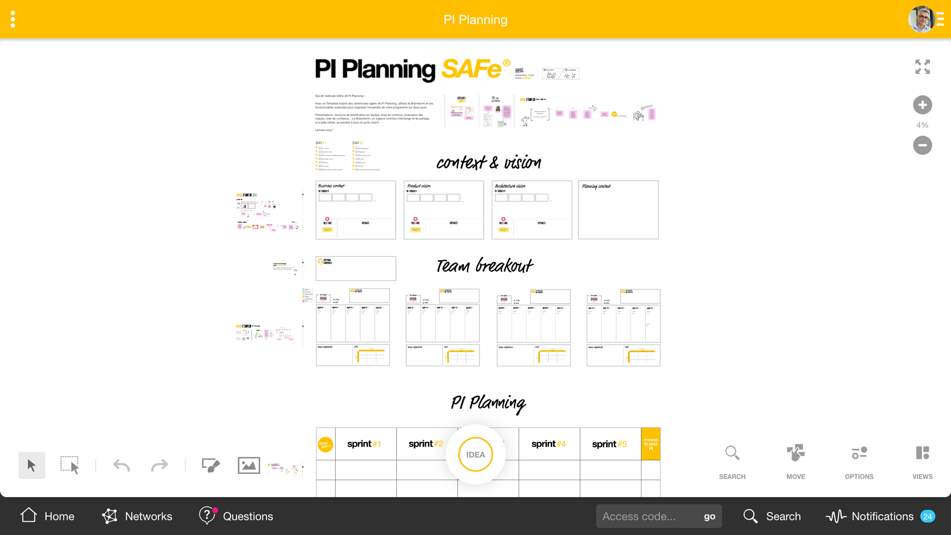 Pi Planning Template Excel