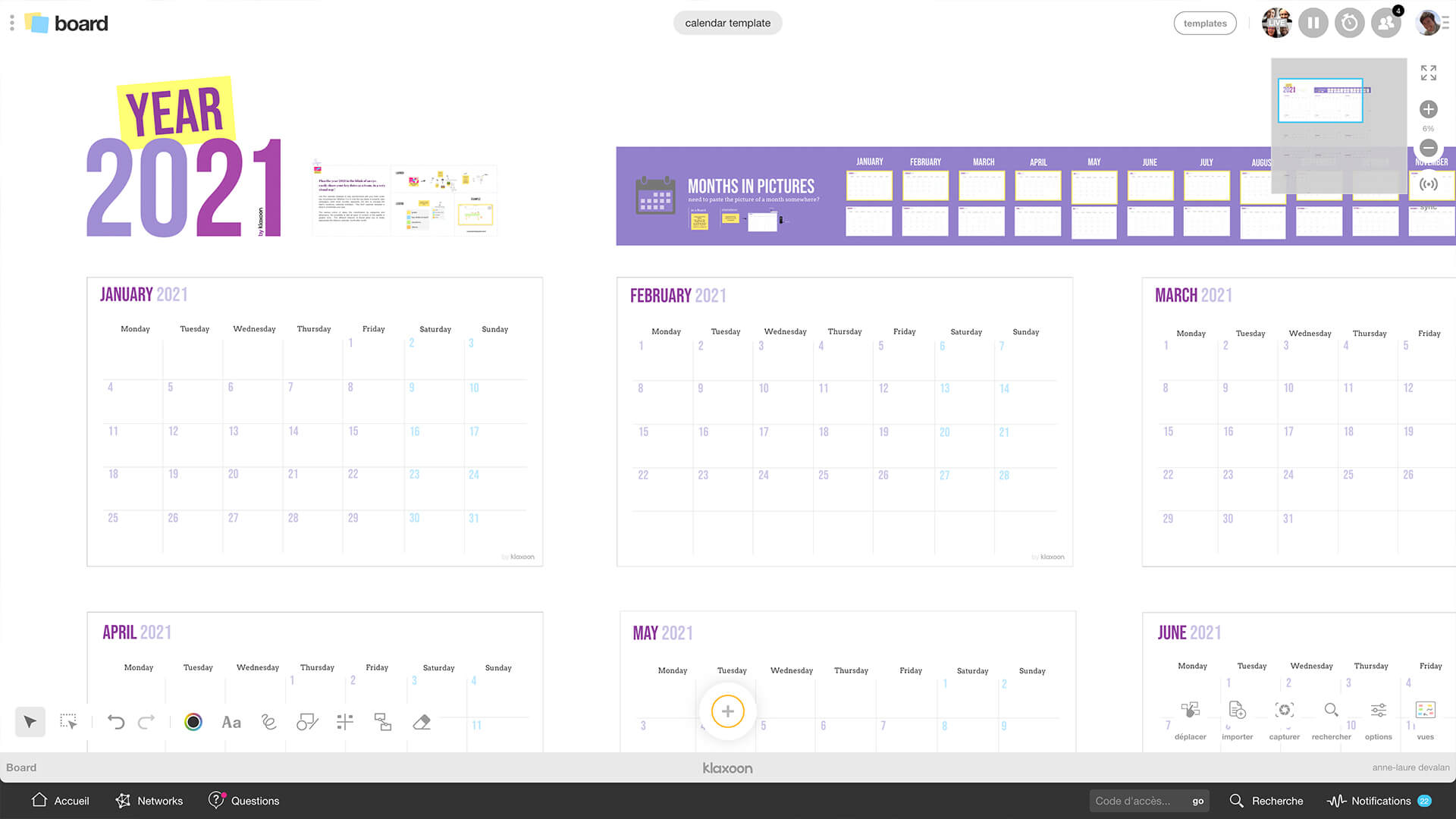 Calendar template: planning key dates for the team - Templates ...