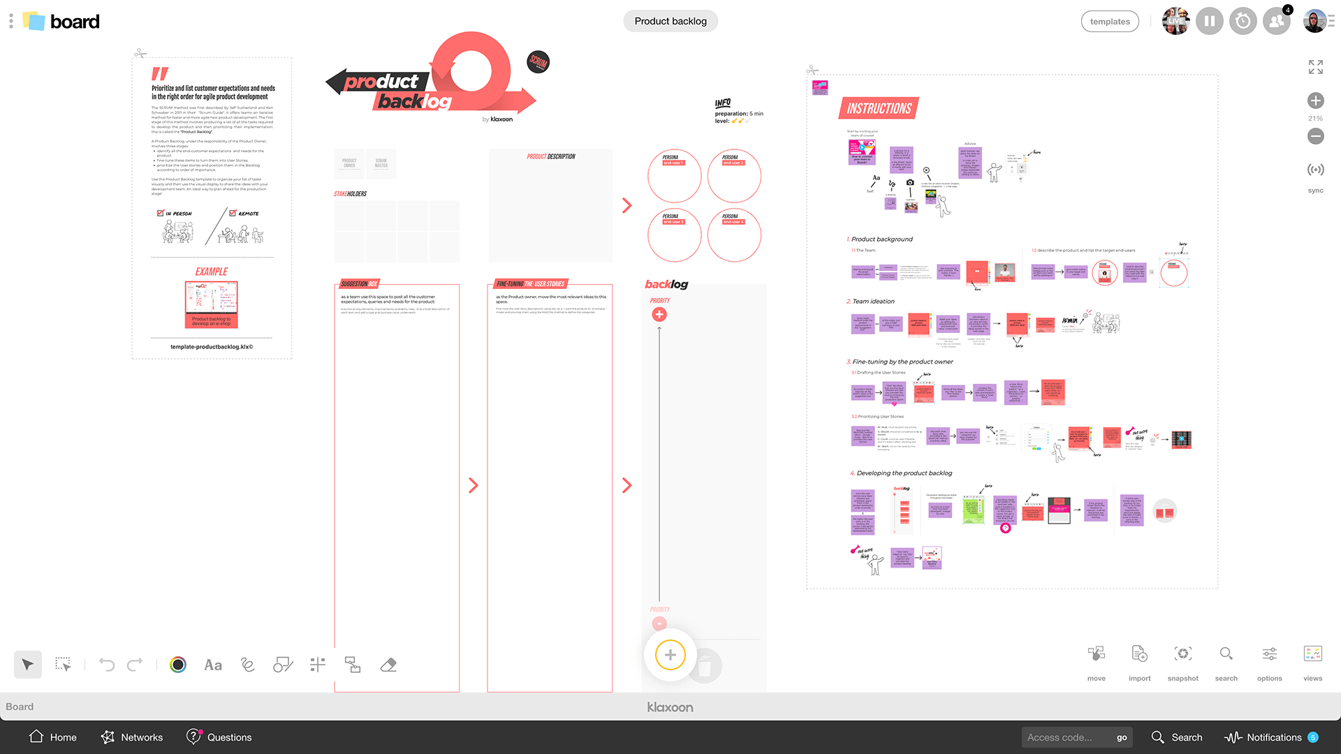 Product Backlog: the ranked list of new features to produce - Templates ...