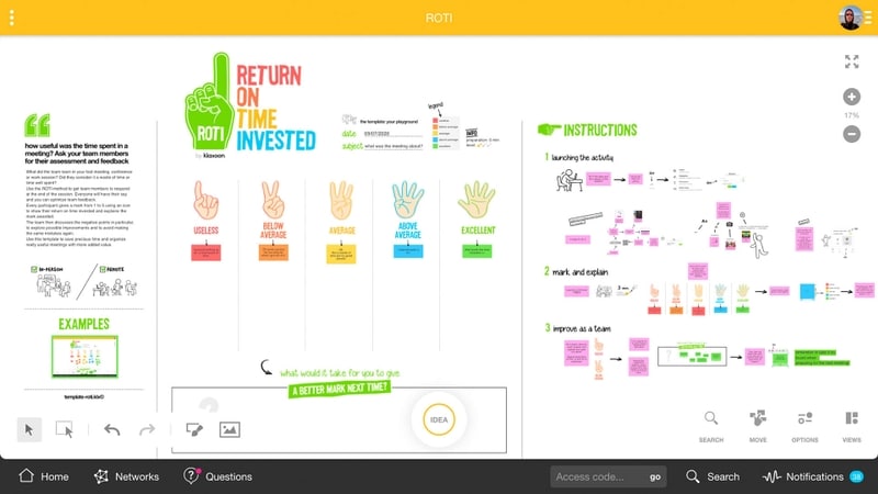ROTI: evaluate the effectiveness of the time spent together in meetings ...