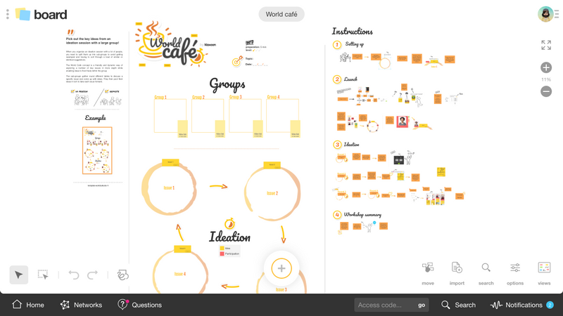 World Café Method: collaborative ideation with several subgroups ...