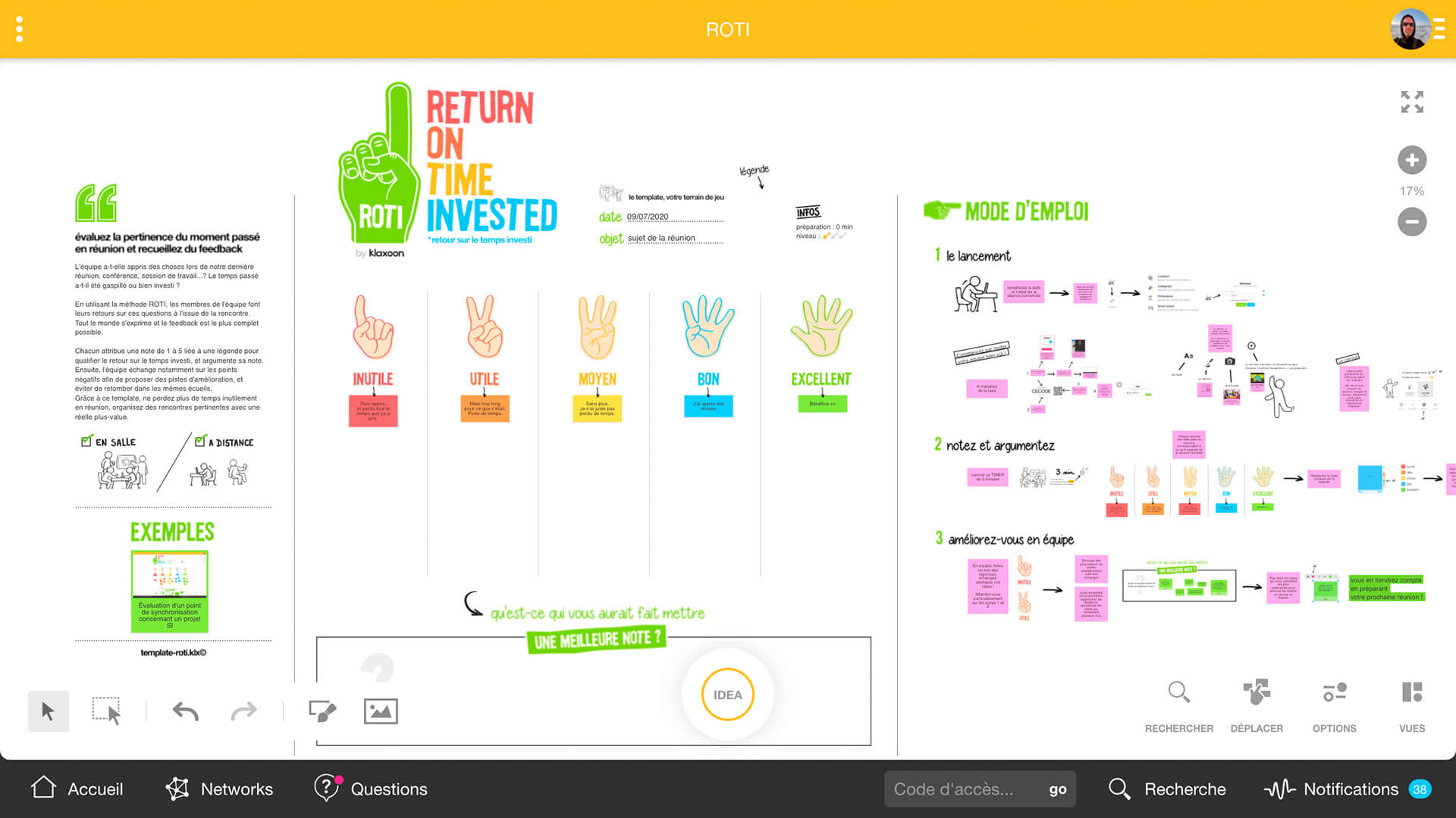 ROTI : évaluer l'efficacité du temps passé ensemble en réunion ...