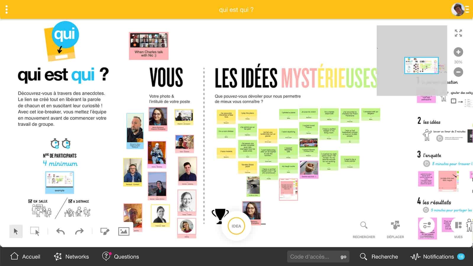 Qui est qui ? : l'icebreaker qui vous présente sous un autre jour ...