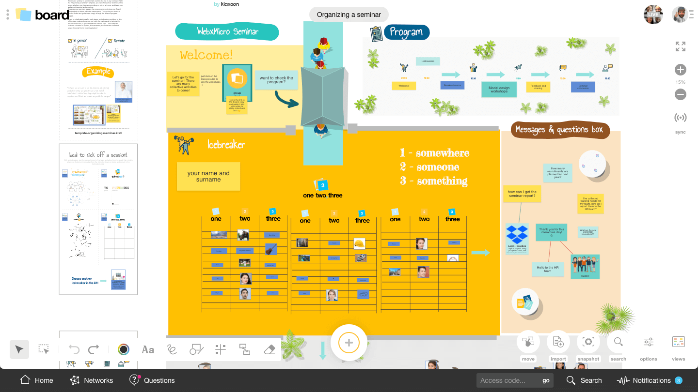 Organizing a seminar: in five easy steps - Templates | Klaxoon Community