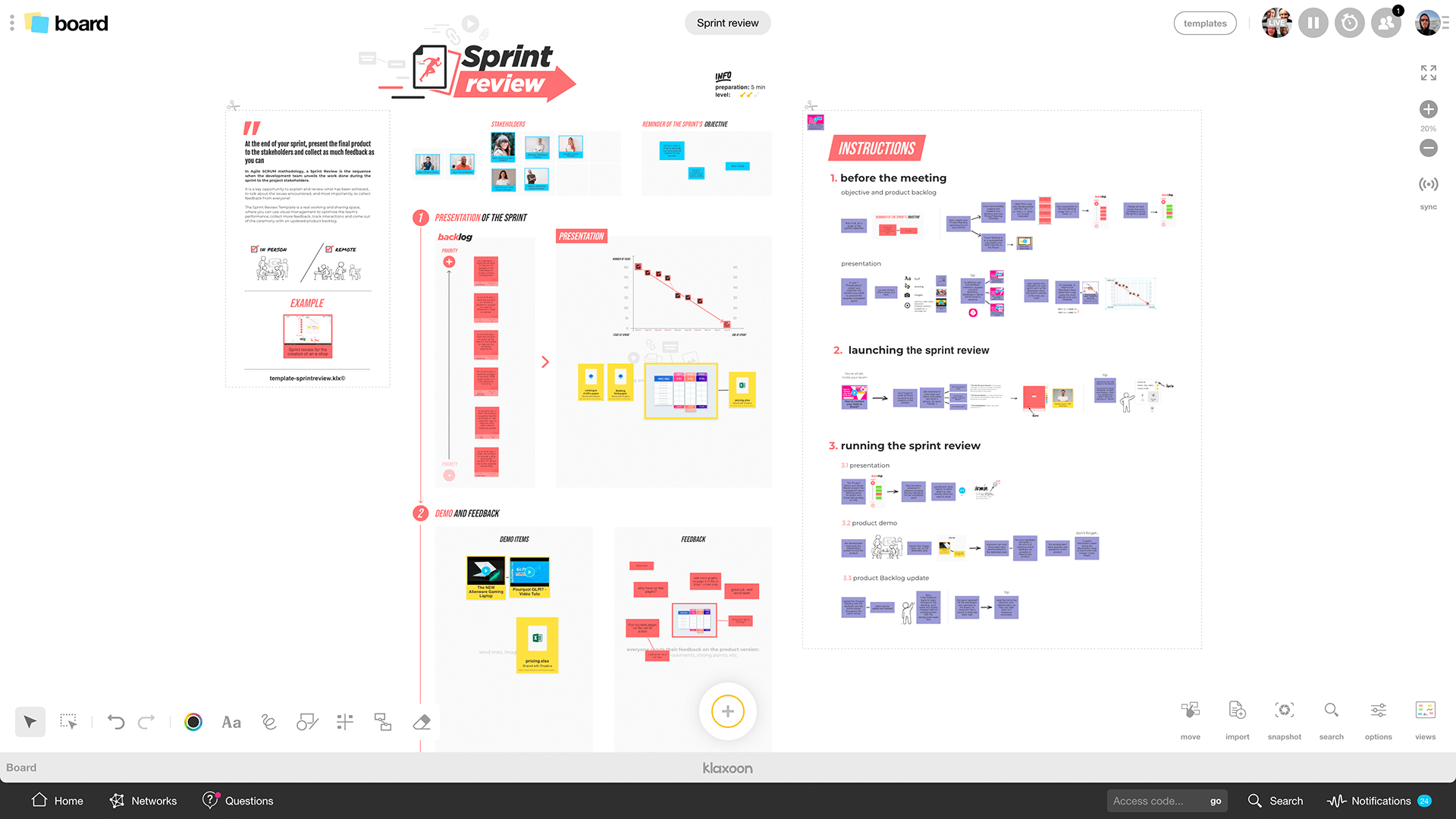 Sprint review : presenting the work completed during a Scrum project ...