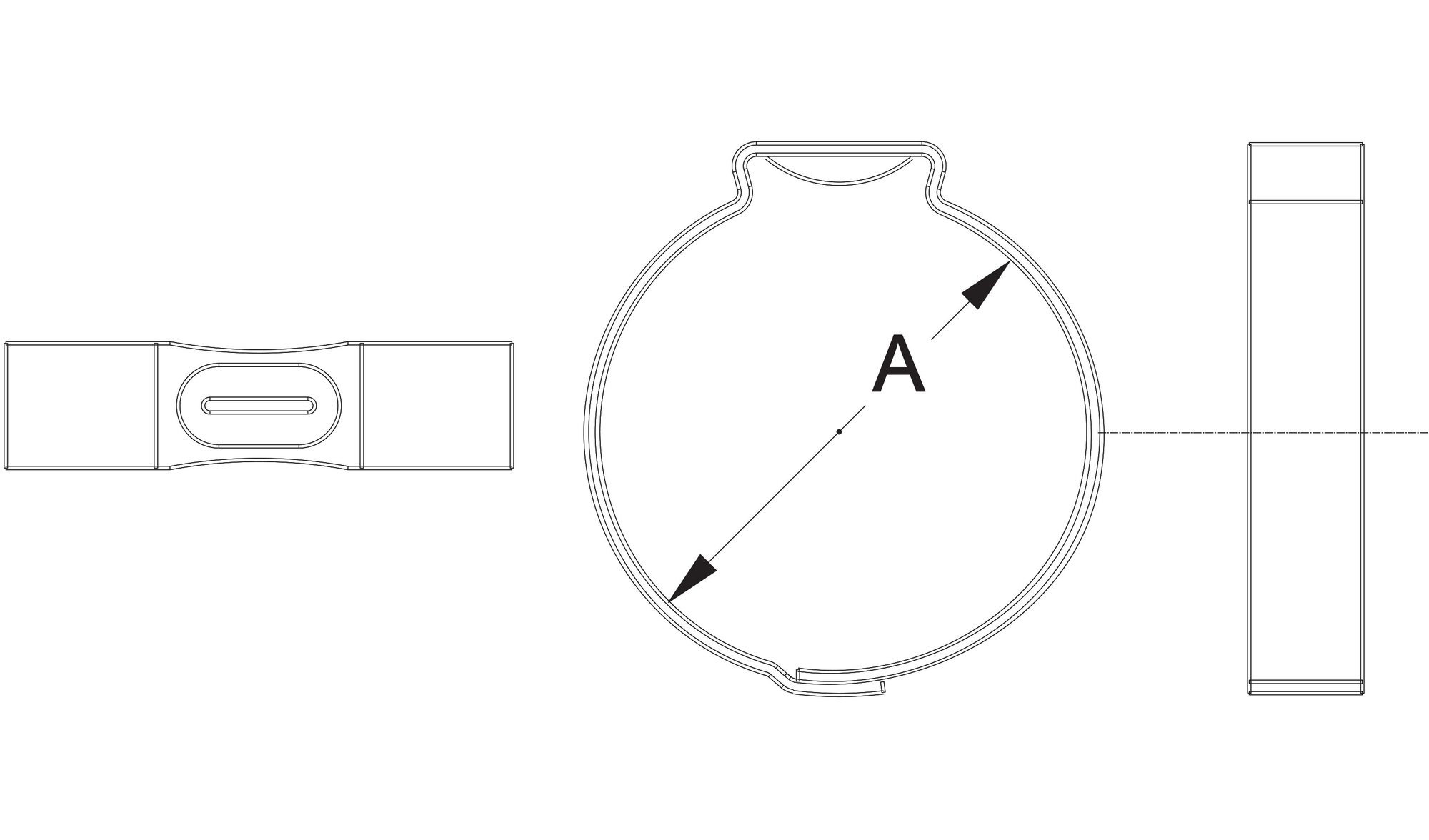 Keystone Stainless Steel Ear & Pinch Clamps - Stainless KS Pinch Clamp