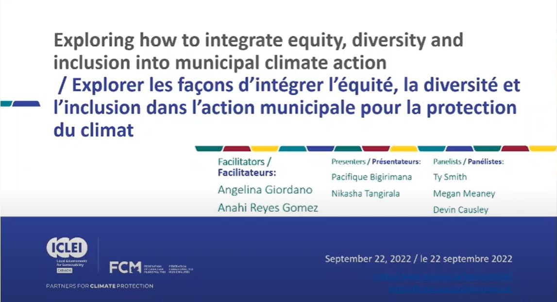 Webinar recording: Exploring how to integrate equity, diversity and ...