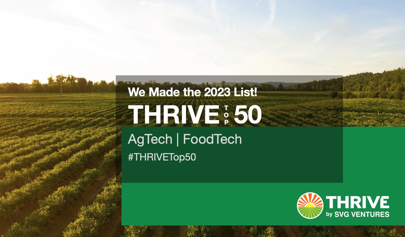 Regrow Ag among Top 50 AgTech Innovators in 2023 THRIVE Report | Regrow Ag