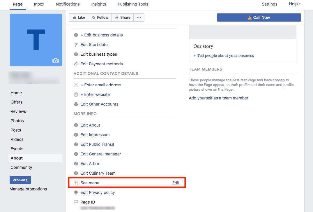 How To Add A Facebook Menu Synup
