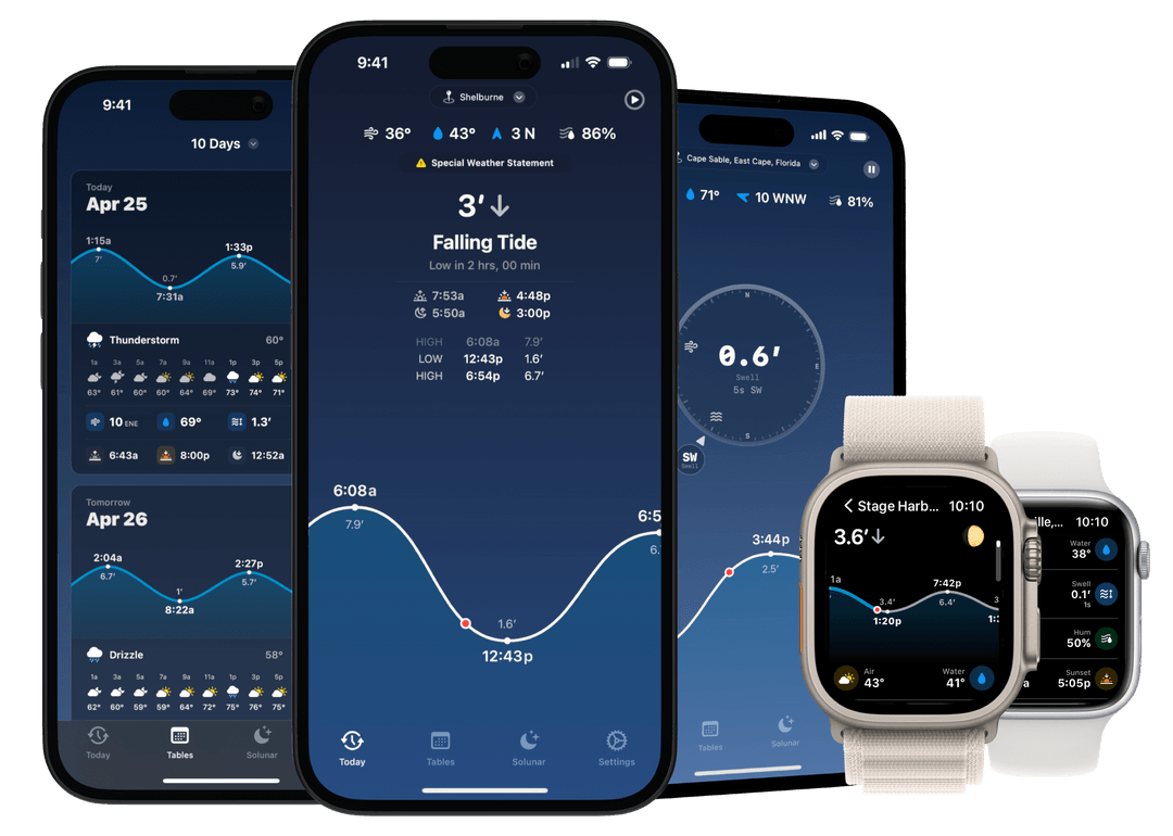 Tide Guide: Charts & Tables | Best-In-Class App