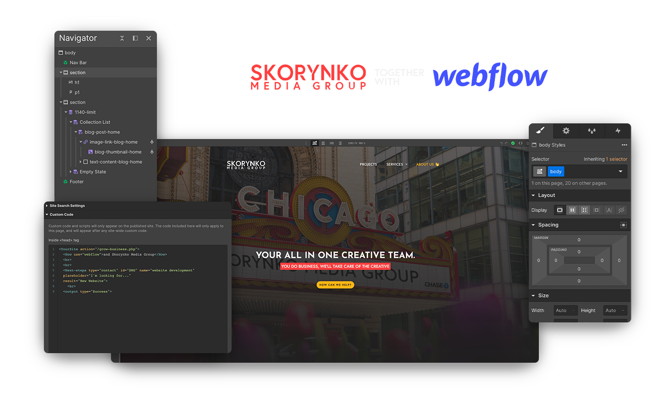 Expert Webflow Website Development Services | Skorynko Media Group