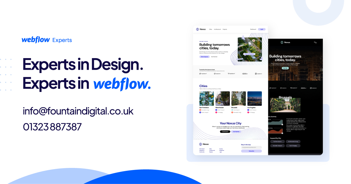 Webflow Experts and Designers - Fountain Digital