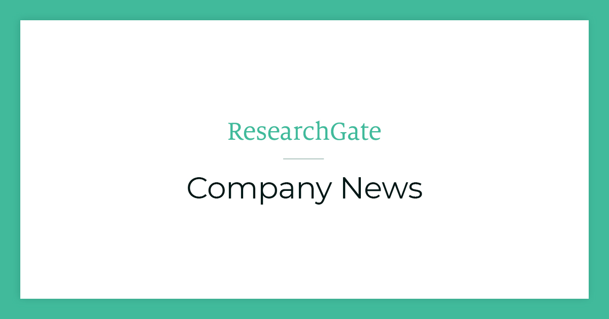 ResearchGate | Company News Blog