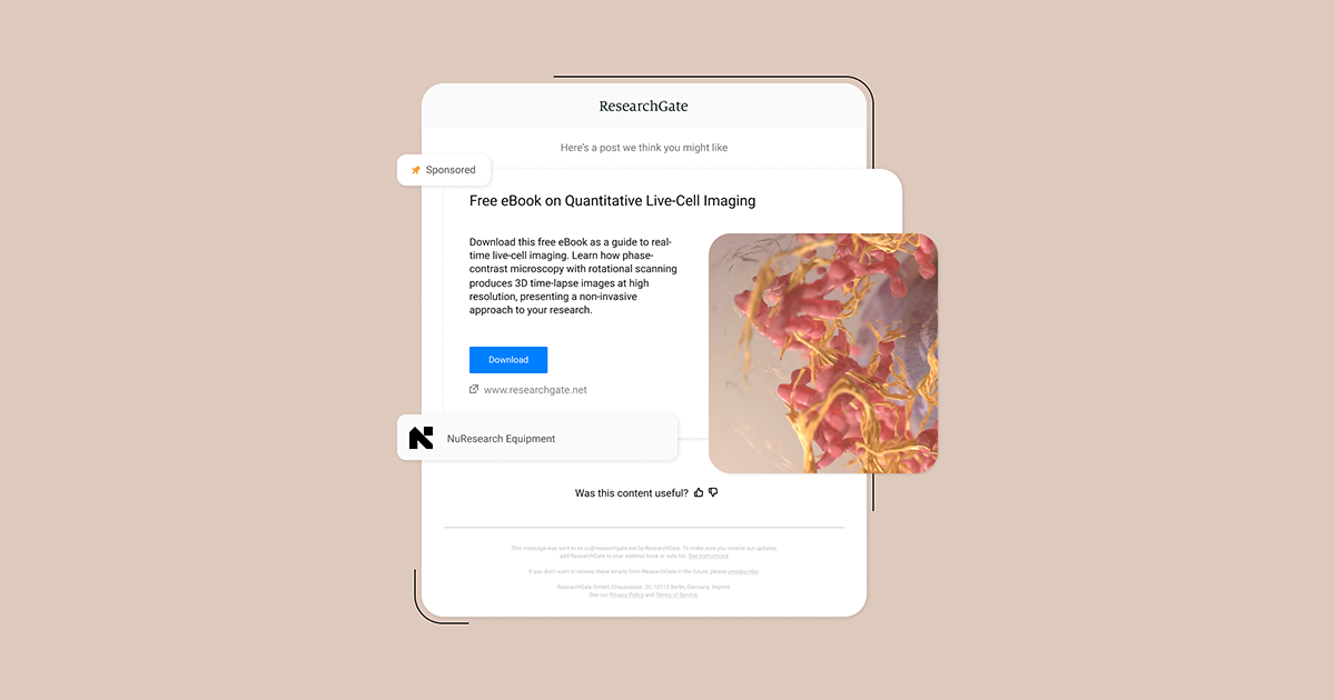 Sponsored Emails ResearchGate Marketing Solutions sponsored-emails-researchgate-marketing-solutions