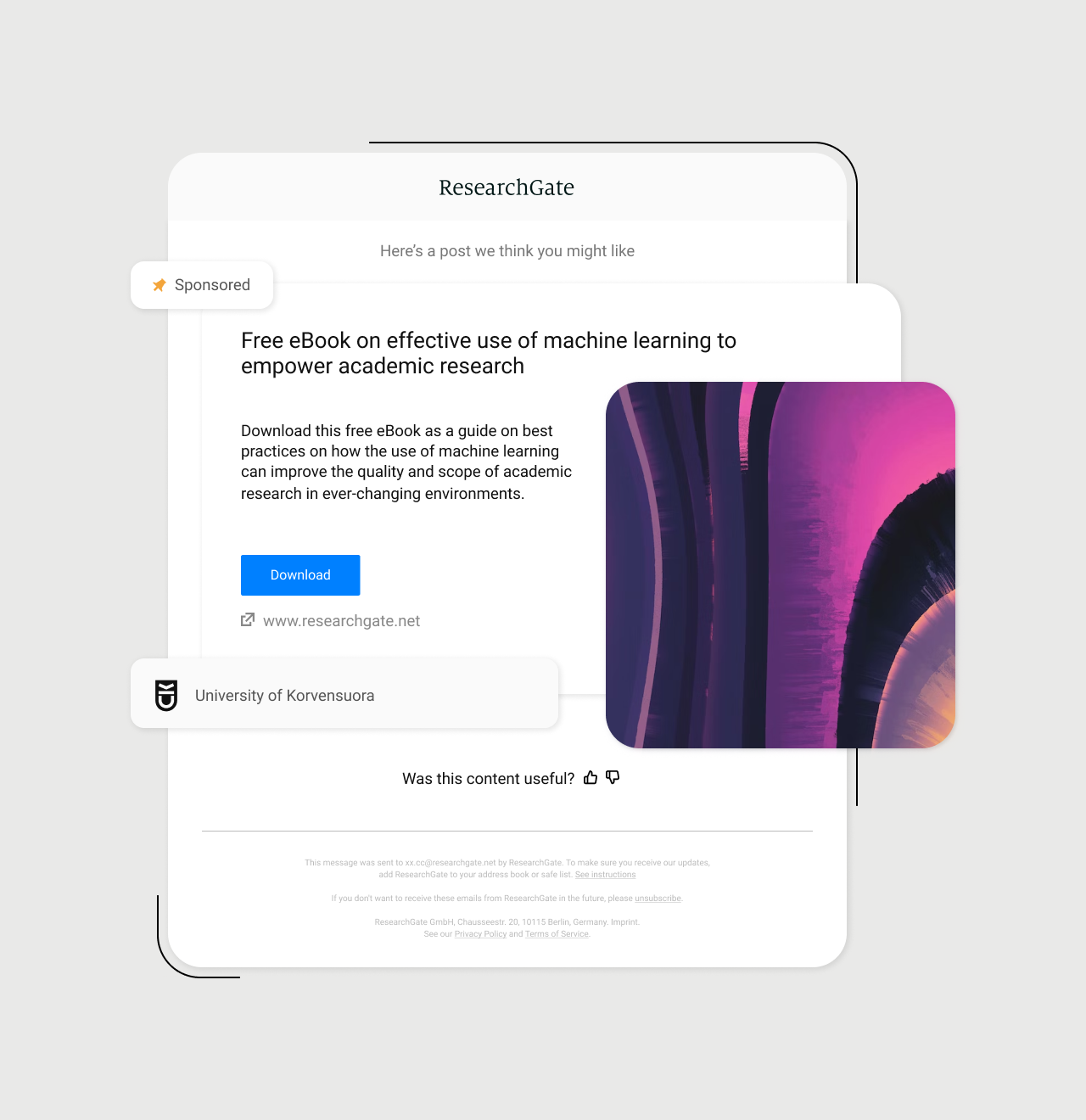 Sponsored Emails | ResearchGate Scientific Recruitment Solutions