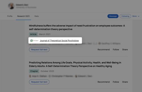 ResearchGate | Journal Home