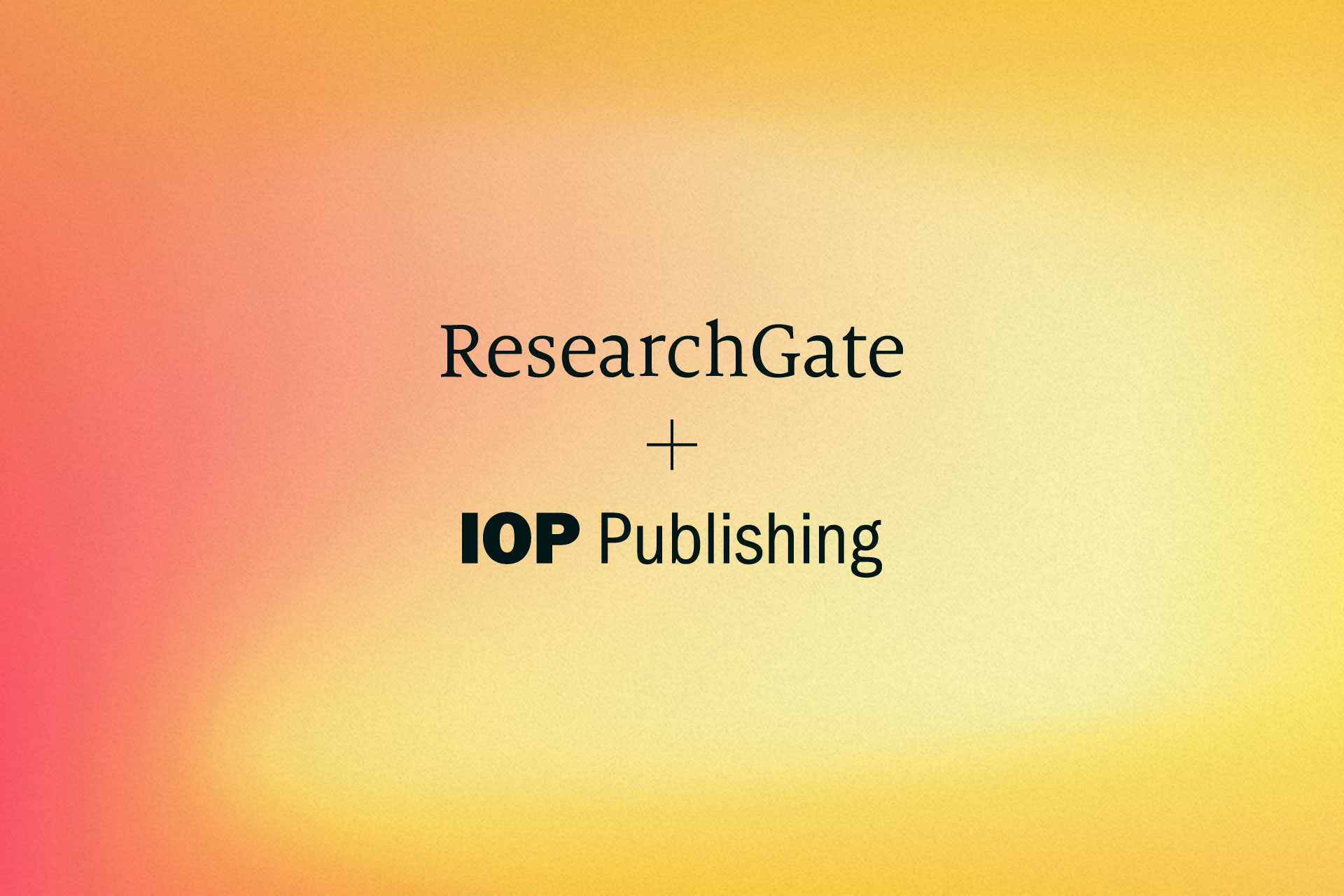 Publisher Solutions | The ResearchGate–IOP Publishing Partnership: What ...