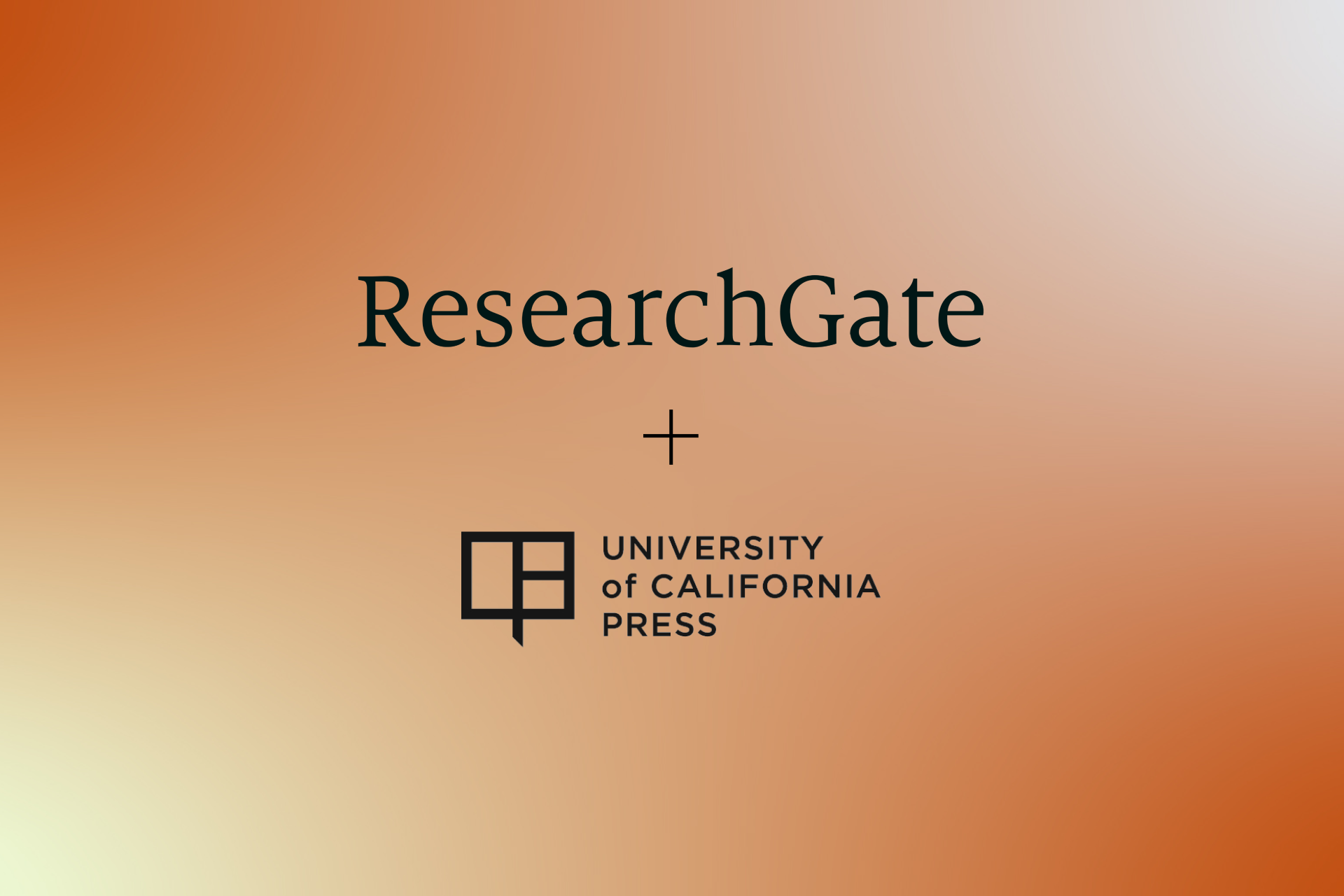 ResearchGate Newsroom | ResearchGate and University of California Press ...