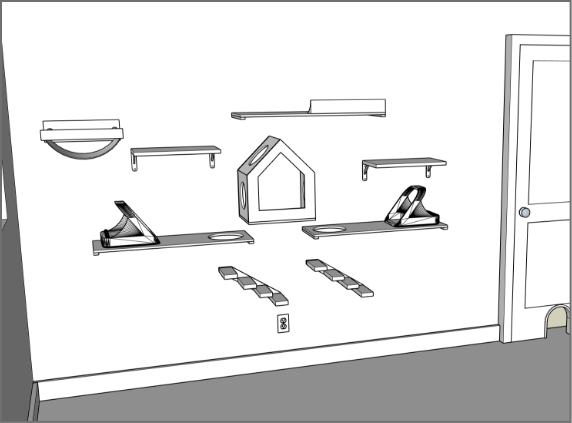 Cat Shelf Layout Design