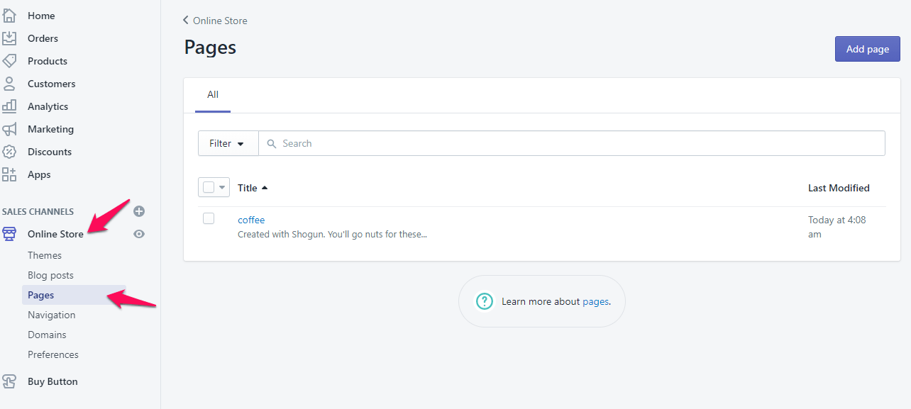 How To Add A Page On Shopify Learn How To Add And Customize Shopify Pages