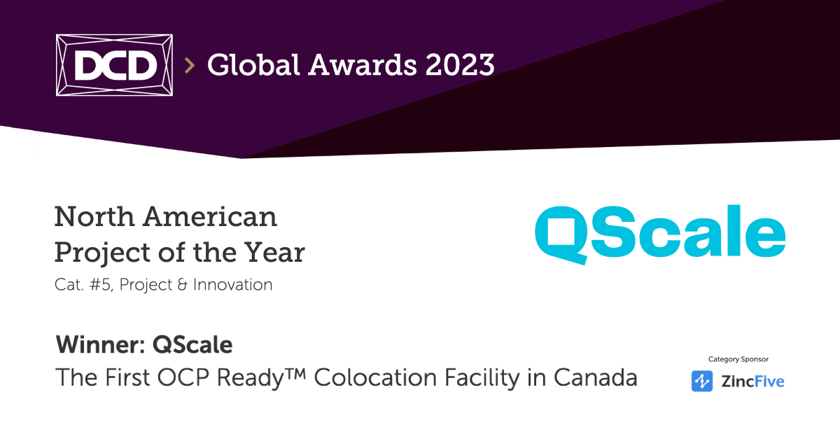 QScale’s Q01 Facility Crowned North American Data Center Project of the ...