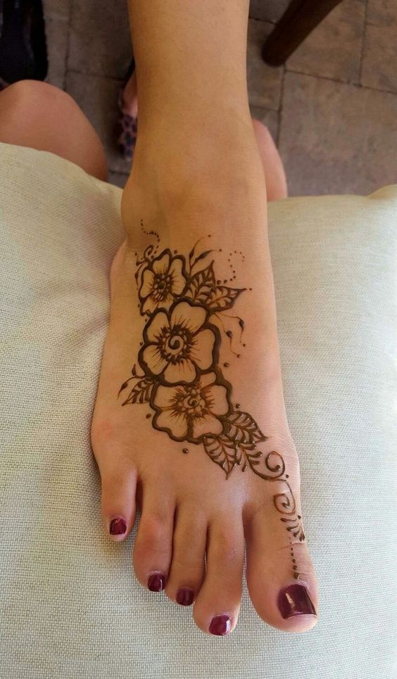 Easy Henna Designs For Legs