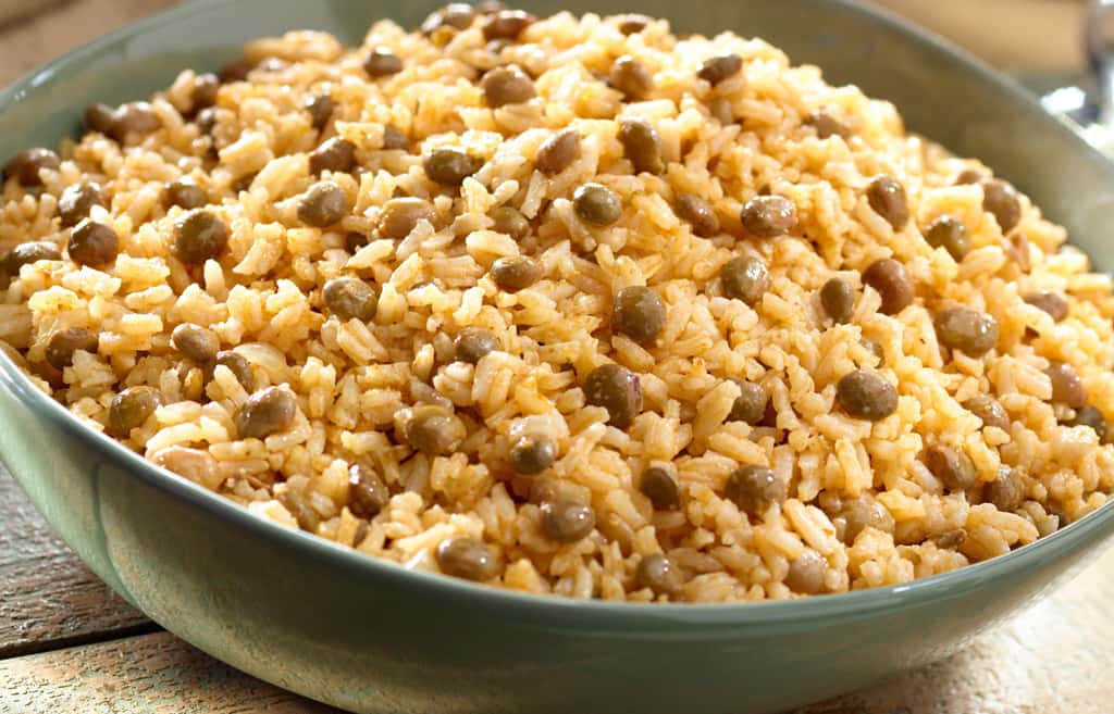 Moro de Gandules con Coco